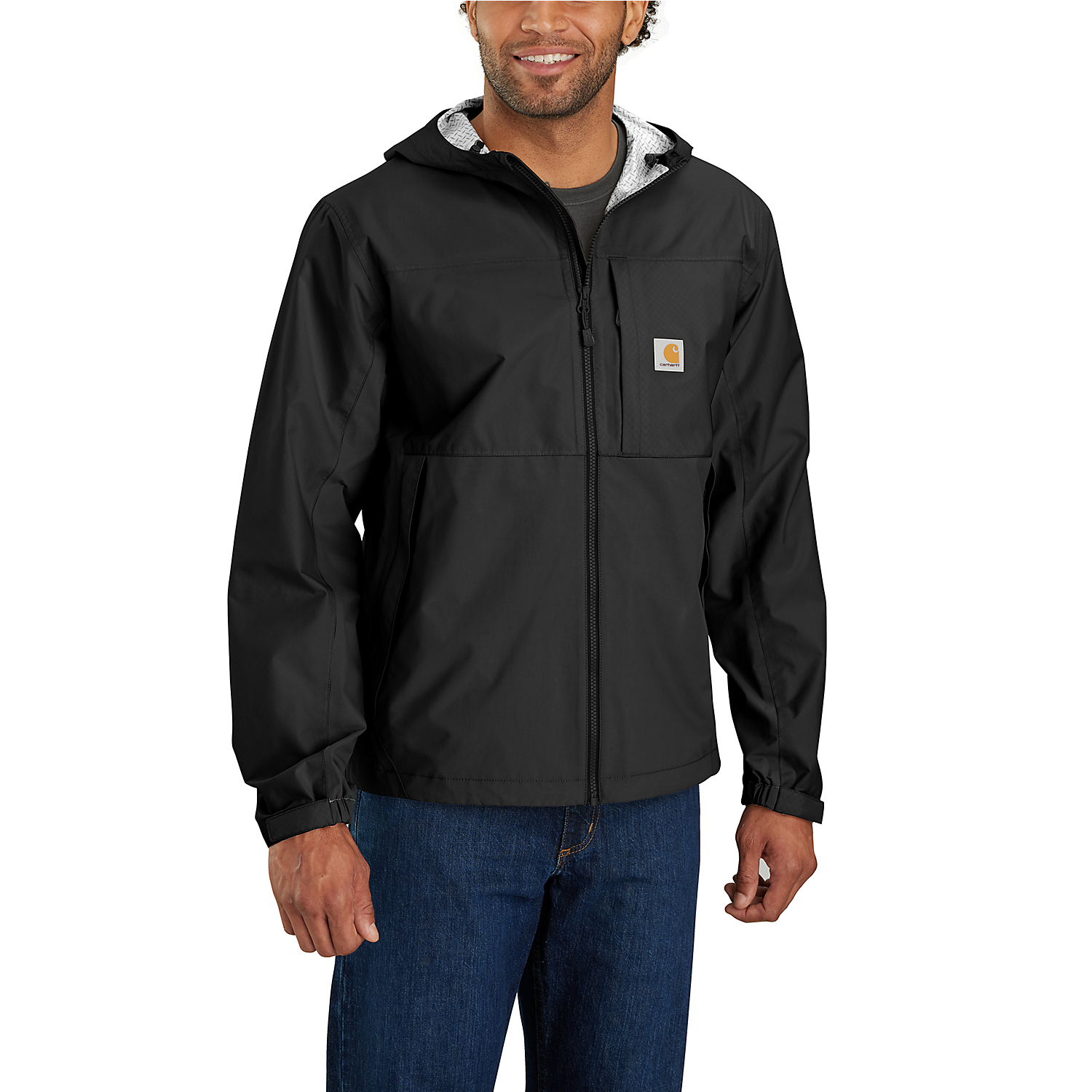 Relaxed Fit Packable Jacket - 105751 Black - Livestock Show Equipment